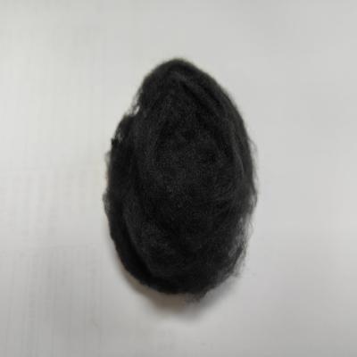 China Recycled Polyester Staple Fiber 2.5D 51mm Black Low Moisture for sale