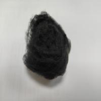 China Virgin Polyester Staple Fiber 2.78D 51mm Black  High Stain Resistance for sale