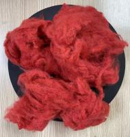 China Recycled Polyester Staple Fiber 4.5D 65mm Red  SGS OEKO ITS GRS Certificated for sale