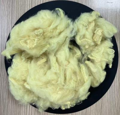China Recycled Polyester Staple Fiber 2.5D 51mm Chick Yellow for sale