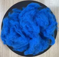 China Recycled Polyester Staple Fiber 4.5D 51mm Peacock Blue for sale