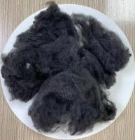 China Recycled Polyester Staple Fiber 6D 65mm Dark Grey for sale