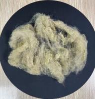 China Recycled Polyester Staple Fiber 6D 64mm Beige Eco-Friendly for sale