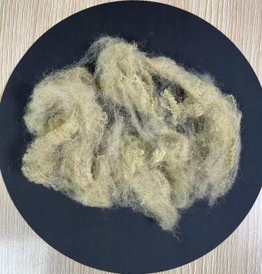 China Recycled Polyester Staple Fiber 6D 64mm Beige Eco-Friendly for sale