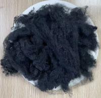 China Virgin Polyester Staple Fiber 3D 102mm Black For Worsted Spinning for sale