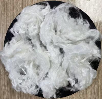 China High Luster Viscose Staple Fiber 1.7D 51mm White - Flame Retardant with 12% Moisture Regain for sale