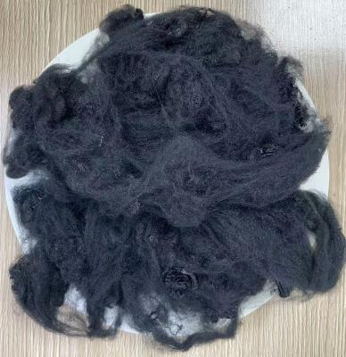 China Virgin Polyester Staple Fiber 3D 65mm Black  Oil Content 0.15-0.3% for sale