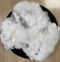 China Virgin Polyester Staple Fiber 6D 65mm White High Tear Resistance for sale