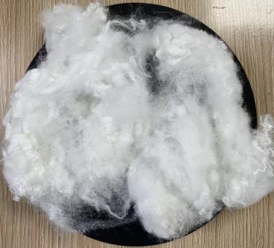 China Virgin Polyester Staple Fiber 15D 64mm White Standard GRS Certificated for sale