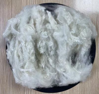 China 6D Polyester Staple Fiber 64mm Length with 20-40% Elongation and 8-13% Moisture Regain for Non-woven Applications for sale