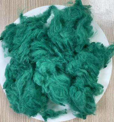 China Recycled Polyester Staple Fiber 1.5D 38mm Emerald Green A Grade for sale