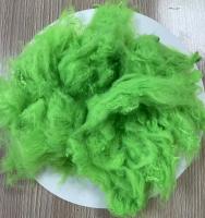 China Recycled Polyester Staple Fiber 1.5D 38mm Apple Green for sale