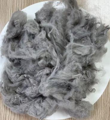 China Recycled Polyester Staple Fiber 1.5D 38mm Light Gray UV Protection for sale