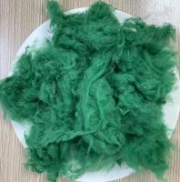 China Recycled Polyester Staple Fiber 1.5D 38mm Emerald Green for sale