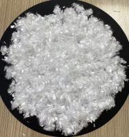 China Polypropylene Polyethylene Concrete Fiber 4.5mm White | 500MPa Tensile Strength | Class A Fire Resistance for sale