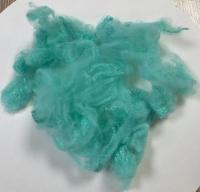 China OEKO-TEX Certified Recycled Polyester Fiber 2.5D 51mm Aqua for sale