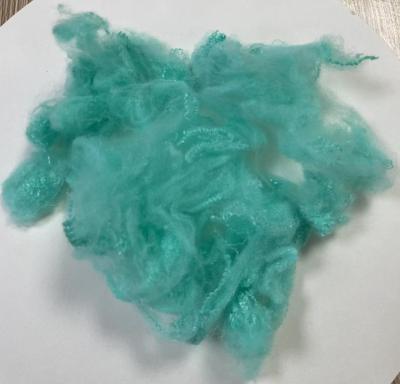 China OEKO-TEX Certified Recycled Polyester Fiber 2.5D 51mm Aqua for sale