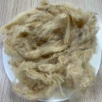 China 6D Recycled Polyester Staple Fiber 51mm Beige High Tenacity for sale