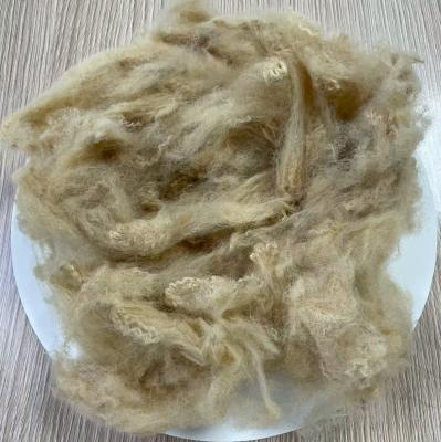 China 6D Recycled Polyester Staple Fiber 51mm Beige High Tenacity for sale