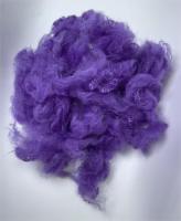 China Recycled Polyester Staple Fiber 2.5D 51mm Deep Purple with 0.2% Oil Content and 0.7-15dtex Fiber Fineness for sale