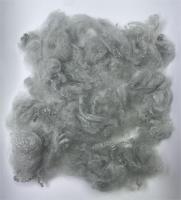China Recycled Polyester Staple Fiber 2.5D 51mm Grey with Moisture Regain 0.4% and Last Fastener 4 Or Above for sale