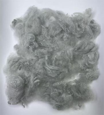 China Recycled Polyester Staple Fiber 2.5D 51mm Grey with Moisture Regain 0.4% and Last Fastener 4 Or Above for sale