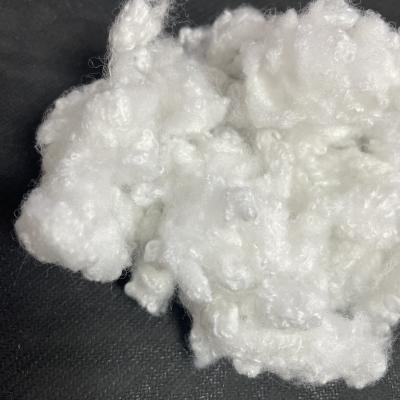 China High Elasticity Silicone Coated Polyester Staple Fiber 32mm for Home Textiles and Industrial Use for sale