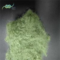 China 15D Green Polyester Staple Fiber 51mm Length for Quilt Filling - GRS Certified Hollow Conjugated for sale