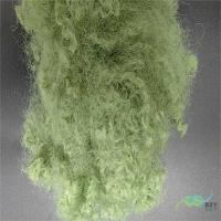 China 15D Green Polyester Staple Fiber 51mm Length for Quilt Filling - GRS Certified Hollow Conjugated for sale