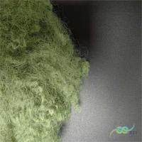 China 15D Green Polyester Staple Fiber 51mm Length for Quilt Filling - GRS Certified Hollow Conjugated for sale