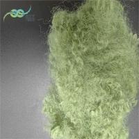 China 15D Green Polyester Staple Fiber 51mm Length for Quilt Filling - GRS Certified Hollow Conjugated for sale