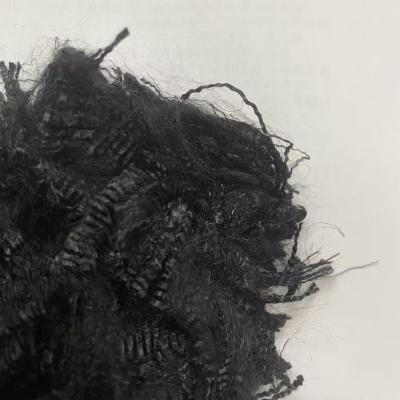China Polyacrylonitrile Pre-Oxidized Fiber POF High Temperature Resistant 51mm Cut Length for Fire Scene Applications for sale