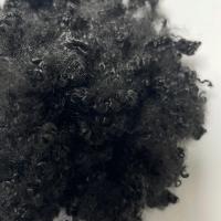 China black 3D*64mm Flame Retardant  Polyester Staple Fiber with Length for Bedding and Industrial Filtration for sale