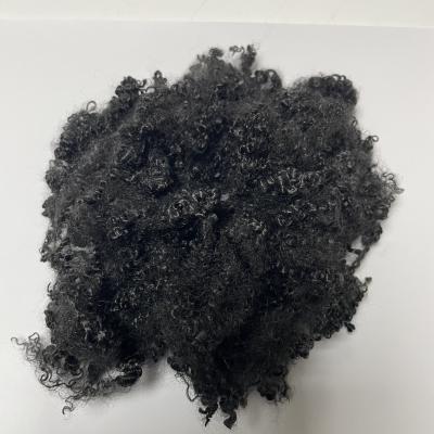 China black 3D*64mm Flame Retardant  Polyester Staple Fiber with Length for Bedding and Industrial Filtration for sale