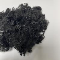 China black 3D*64mm Flame Retardant  Polyester Staple Fiber with Length for Bedding and Industrial Filtration for sale