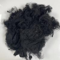 China 6D×51mm Recycled Black Polyester Staple Fiber with Water Repellent Properties for Filling and Non-Woven Use for sale