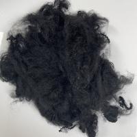 China 6D×51mm Recycled Black Polyester Staple Fiber with Water Repellent Properties for Filling and Non-Woven Use for sale
