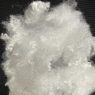 China 15Dx64mm Flame Retardant Recycled Fire Resistant Hollow Fiber for Safety Textile Filling for sale