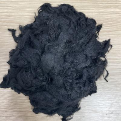 China Premium 1.56D×38mm Black Viscose Staple Fiber with Ultra Soft Texture and High Color Fastness for Home Textiles for sale