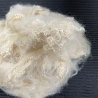 China Off-White Low-Melt Fiber 4D×51mm, Specifications can be customized Stable Bonding for Automotive Interior raw materials for sale