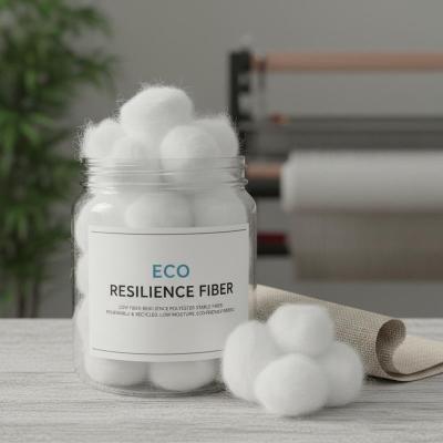 China Low Fiber Oil Content High Tear Resistance Polyester Staple Fiber with Low Moisture Content for Eco-Friendly Fabric Production for sale