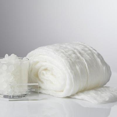 China Low Oil Content High Resilience Polyester Staple Fiber Made From 100% Polyester Chip for sale