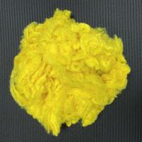 China For spinning and textiles yellow viscose staple fiber 1.67DX51mm, soft breathable and stable in quality Specifications can be customized for sale