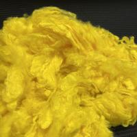 China For spinning and textiles yellow viscose staple fiber 1.67DX51mm, soft breathable and stable in quality Specifications can be customized for sale