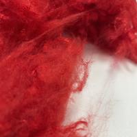 China For Textile Spinning Yarn Making 2.78D*38MM bright red polyester staple fiber，High Elastic Color Uniform Fiber for sale