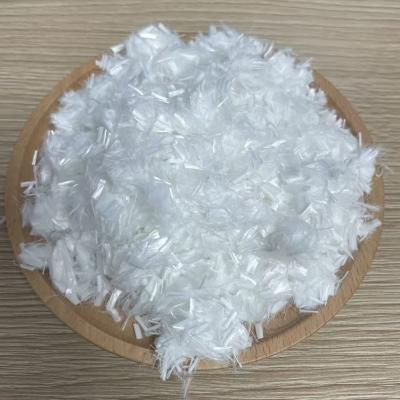 China For Asphalt & Construction  Filtration Road Construction  High Strength Reinforcement 4D*6MM Fiber Polyester Chopped Staple Fiber for sale