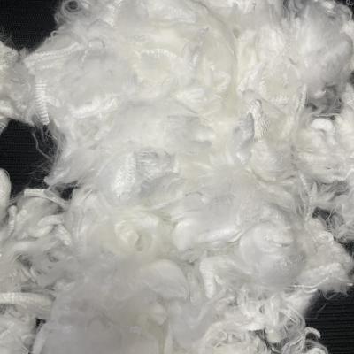 China Phase Change Thermostatic Fiber 2D*25mm, Soft Silicon Oil Treated Fiber for Warm Clothing Filling Pillow &  Home textile filling for sale