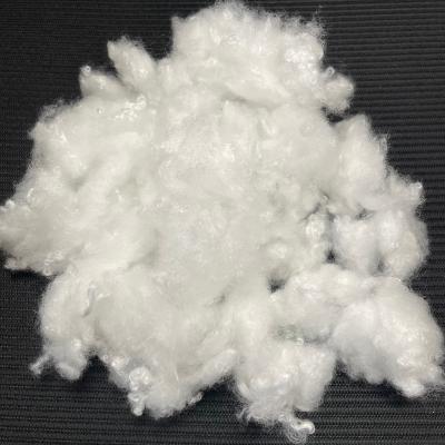 China 2.8D*32MM PBT PET Composite Staple Fiber, Latent Crimp High Elastic Fiber for Knitting Apparel  Excellent Spinnability filling Fiber for sale