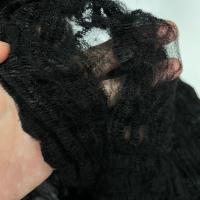 China Stable Tensile Fiber for Blended Yarn，black Polyester Tow 2D with Indefinite Length for sale