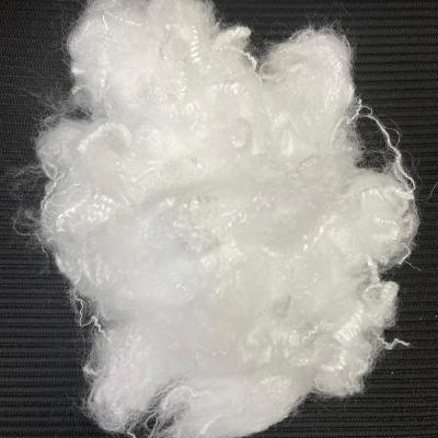 China Cross Shaped Profile Polyester Staple 1.5D*38MM, Long Lasting Comfort Outdoor Apparel Fiber for sale